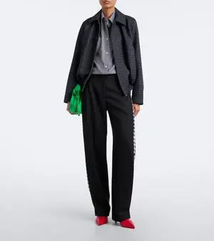 Loewe Double L Gingham Silk Twill Shirt