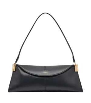 Balmain 64-83 Small Leather Shoulder Bag - Black