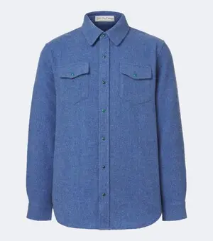 GOD'S TRUE CASHMERE Cashmere Shirt With Malachites