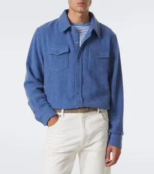 GOD'S TRUE CASHMERE Cashmere Shirt With Malachites
