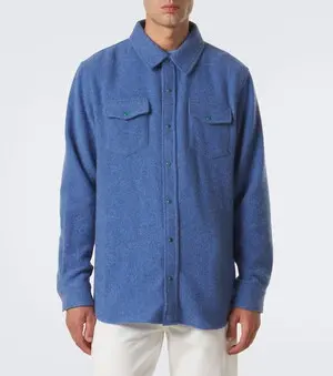 GOD'S TRUE CASHMERE Cashmere Shirt With Malachites
