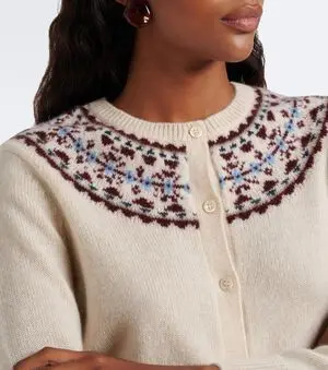 DÔEN Olympe Fair Isle Cashmere Cardigan