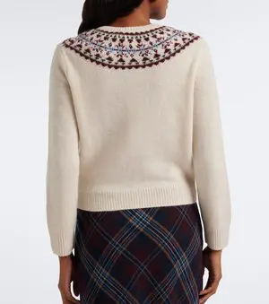 DÔEN Olympe Fair Isle Cashmere Cardigan