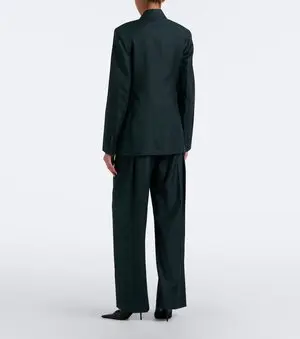 Victoria Beckham Ethel Virgin Wool Wide-leg Pants