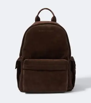 Brunello Cucinelli Suede Backpack - Brown