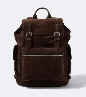 Brunello Cucinelli Suede Backpack - Brown