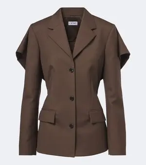 Loewe Caped Wool Blazer