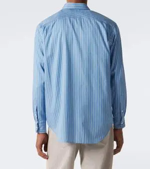 Auralee Striped Cotton And Silk Shirt