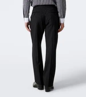 TOM FORD Pinstriped Wool Straight Pants