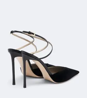 TOM FORD Selen Velvet Slingback Pumps - Black