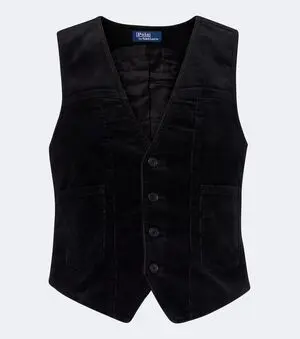 Polo Ralph Lauren Cotton Corduroy Vest - Black