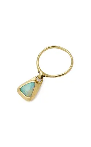 TEN THOUSAND THINGS 18k Green Opal Locket Ring