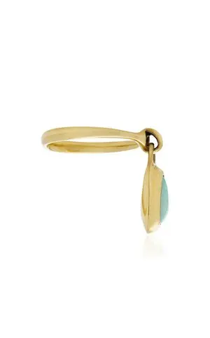 TEN THOUSAND THINGS 18k Green Opal Locket Ring