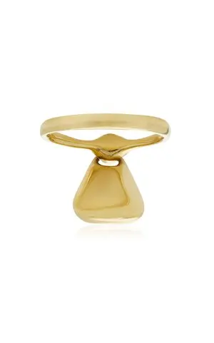 TEN THOUSAND THINGS 18k Green Opal Locket Ring