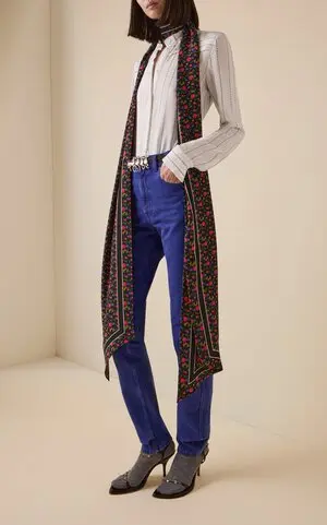 Chloé Floral-print Cotton Scarf