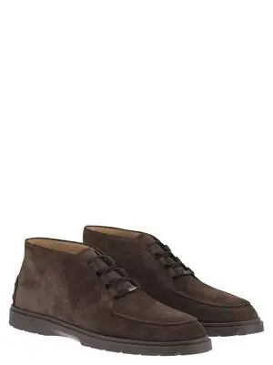 TOD'S Suede Ankle Boots - Brown