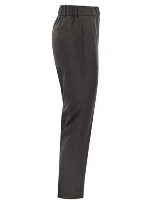 Peserico Stretch Virgin Wool Trousers - Multicolor