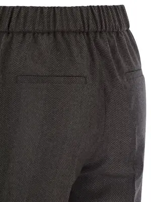 Peserico Stretch Virgin Wool Trousers - Multicolor