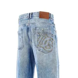 Dolce & Gabbana Distressed Denim Over Pants