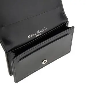MAISON MARGIELA Four Stitches Leather Cardholder - Black