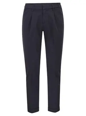 FAY Slim Fit Trousers In Stretch Gabardine - Multicolor