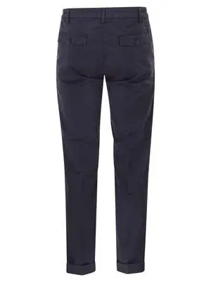 FAY Slim Fit Trousers In Stretch Gabardine - Multicolor