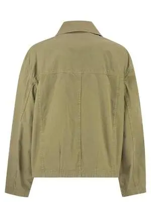 FAY Cropped Technical Cotton Jacket With Signature Hook Fastening - Multicolor