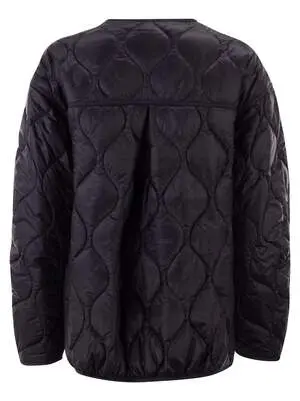 FAY Technical Fabric Jacket With Onion Quilting - Blue