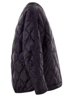 FAY Technical Fabric Jacket With Onion Quilting - Blue