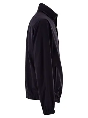 FAY Short Travel Bomber Jacket In Stretch Nylon