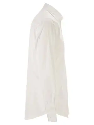 FAY Regular Fit Shirt In Stretch Poplin - White
