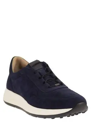 TOD'S Goatskin Suede Sneakers - Blue
