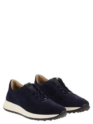 TOD'S Goatskin Suede Sneakers - Blue
