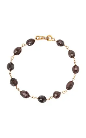 Sheryl Lowe 14k Yellow Gold Hand Cut Chocolate Diamond Bracelet - Brown