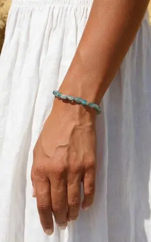 Sheryl Lowe 14k Yellow Gold Zircon Nugget Diamond Beaded Bracelet
