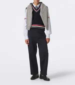 Thom Browne Wool And Mohair Sweater Vest