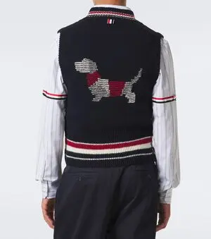 Thom Browne Wool And Mohair Sweater Vest