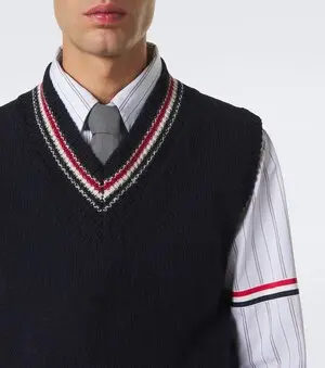 Thom Browne Wool And Mohair Sweater Vest