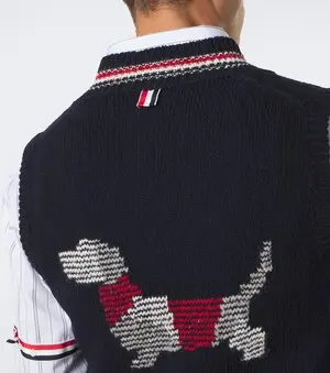 Thom Browne Wool And Mohair Sweater Vest