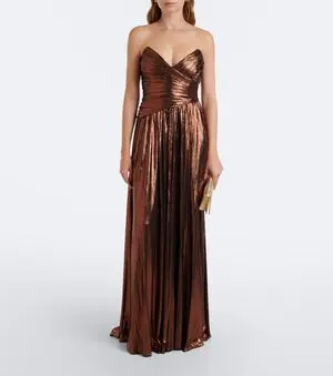 Retrofete Waldorf Plissé Bustier Gown