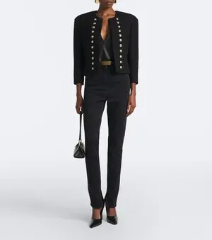 Balmain High-rise Slim Jeans