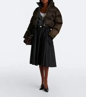 Prada Cropped Re-nylon Down Jacket