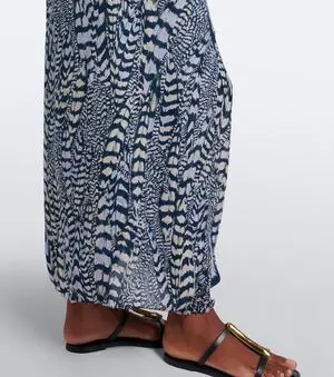Johanna Ortiz Enigma Silk Georgette Halterneck Top