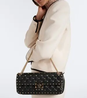 Valentino Garavani Rockstud Spike Medium Leather Shoulder Bag