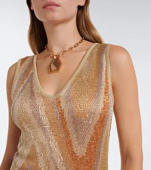 Missoni Sequined Knitted Maxi Dress