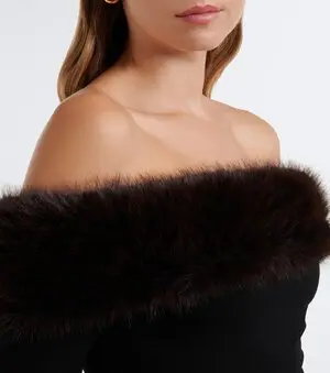 David Koma Off-shoulder Midi Dress