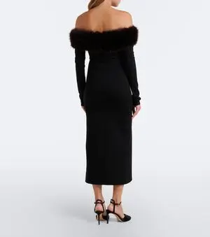 David Koma Off-shoulder Midi Dress