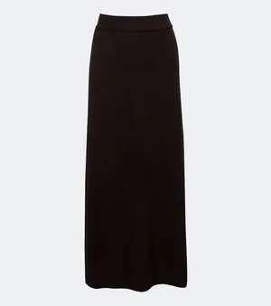 TOTEME Knitted Midi Skirt - Brown