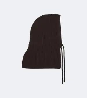 Prada Ribbed-knit Wool And Cashmere Hood
