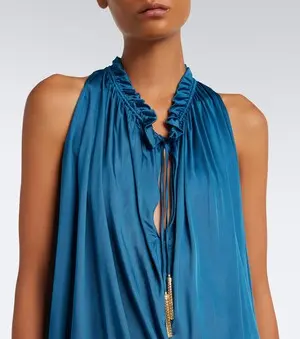 Balmain Draped Jersey Top